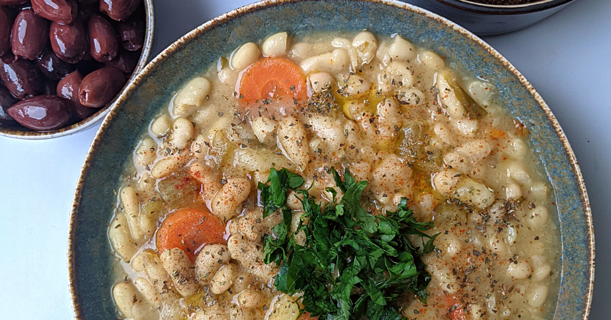 Fasolada (Greek white bean soup) - Greek Appetite