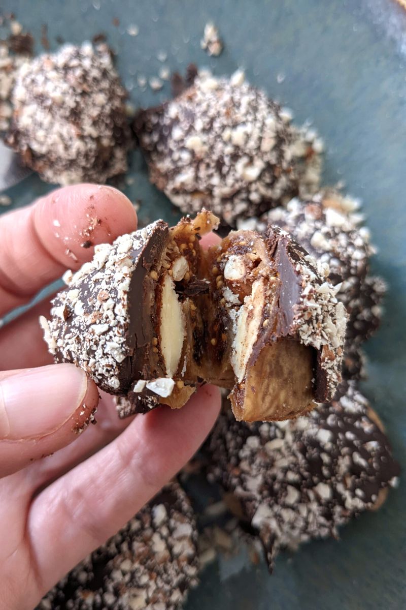 Easy Chocolate Stuffed Figs With Nuts - Greek Appetite